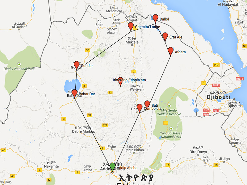 Pianeta Gaia Viaggi - Etiopia: Lalibela e la Dancalia